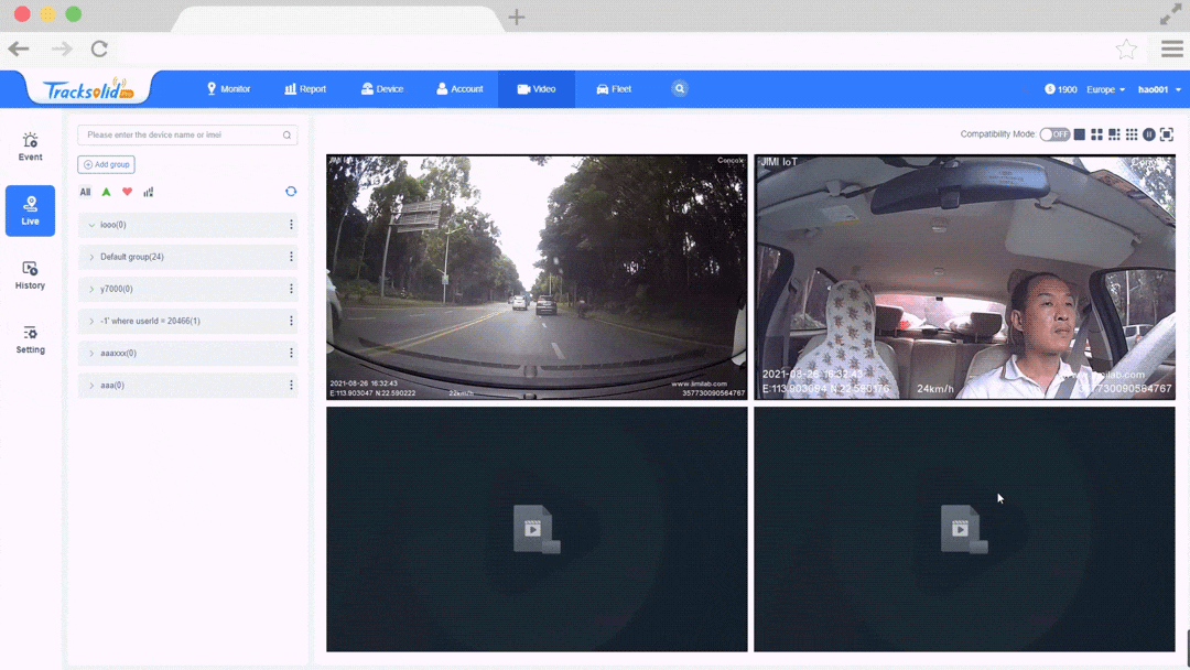 JC400 Dual-Channel DashCam Jimi IoT Co., Ltd. Shenzhen
